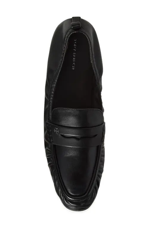 Tory Burch Kira Suede Travel Loafer - Perfect Black | Editorialist